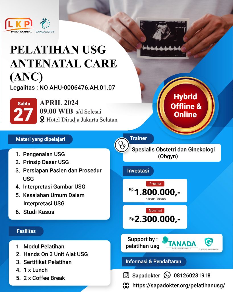 Pelatihan USG Antenatal Care (ANC) Di Kota Jakarta – sapadokter
