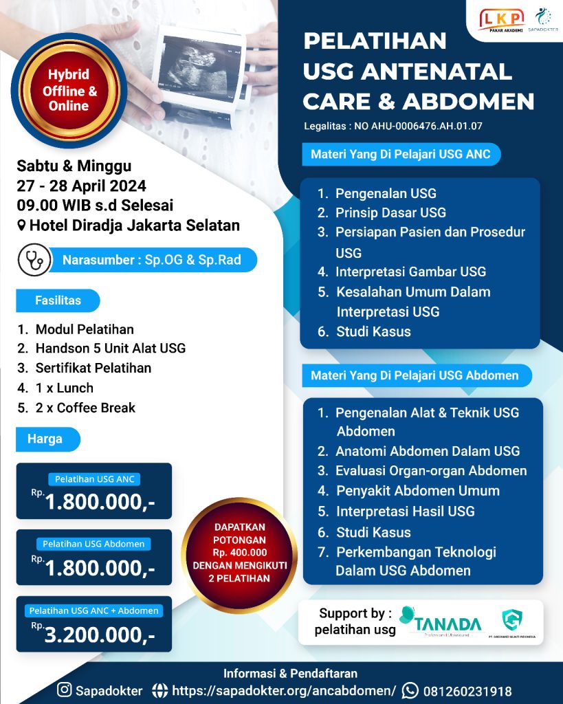 Pelatihan USG Antenatal Care (ANC) & Abdomen – sapadokter